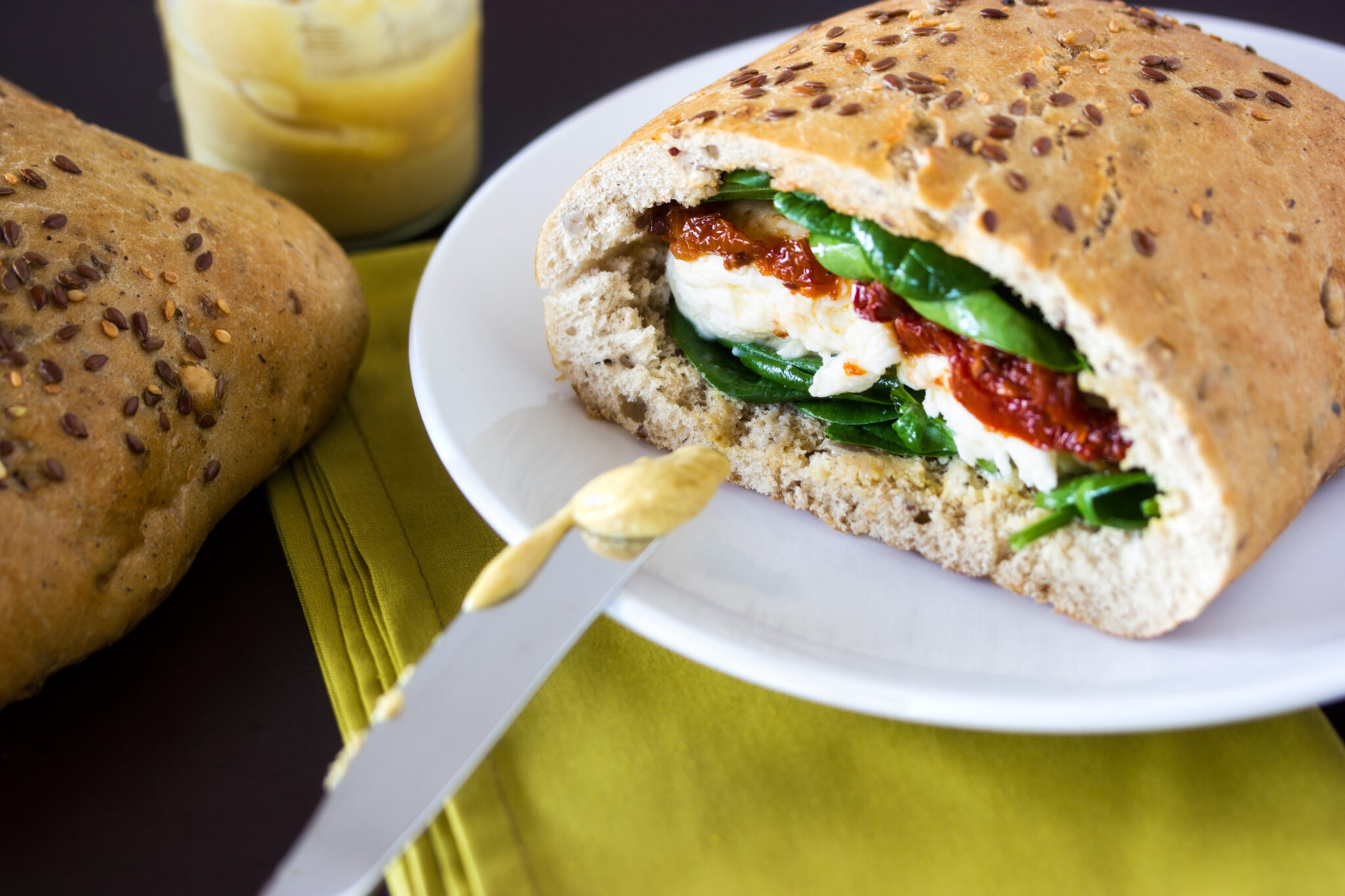 Mozzarella and Dried Tomato Sandwich – Nina's Kitchen